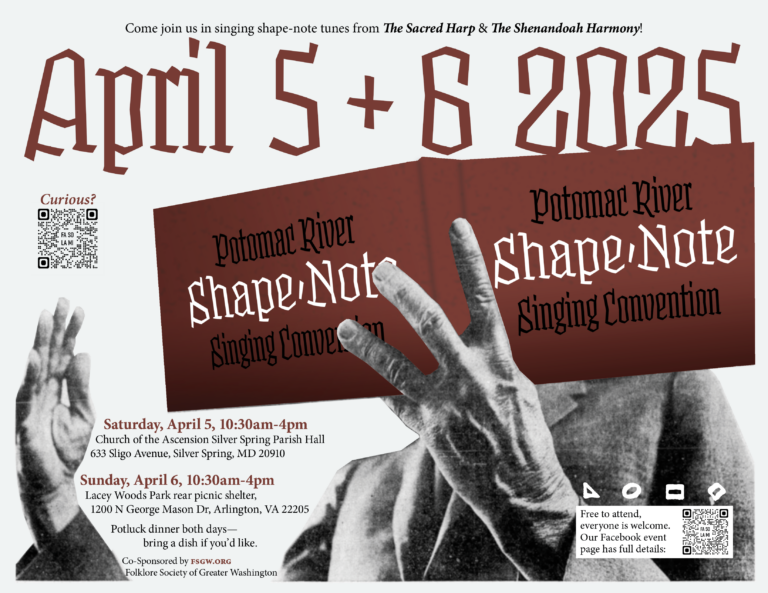 2025 Potomac River Shape-Note Singing Convention - Maryland Shape Note ...